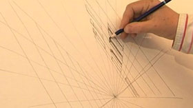 Dessiner une rue avec 1 point de fuite - Dessin.land